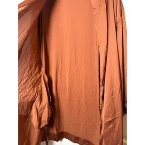 stars above | Intimates & Sleepwear | Stars Above Rust Brown Satin Robe ...